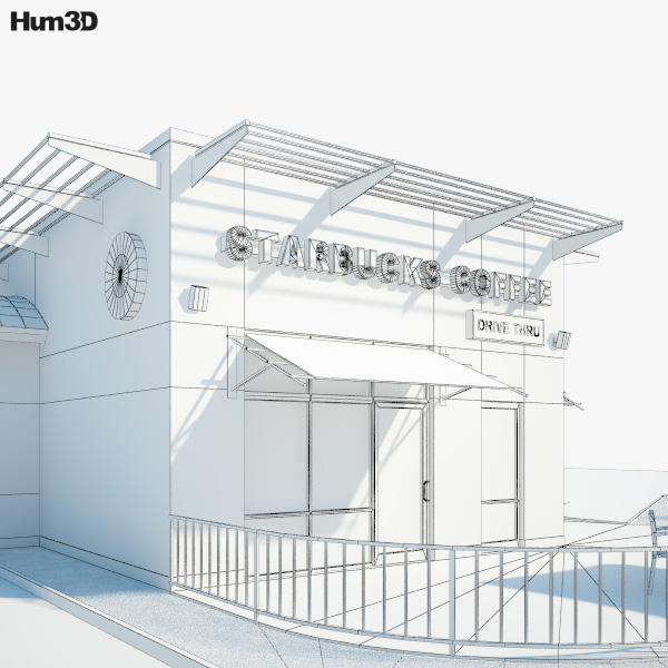 Starbucks Restaurante 02 Modelo 3D - Descargar Commercial Building on ...