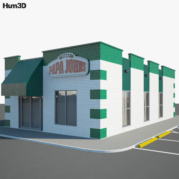 Papa John’s 3Dモデル ダウンロード - 3DModels.org