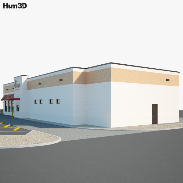 Chick-fil-A Restaurant 02 3D model - Download Commercial Building on ...