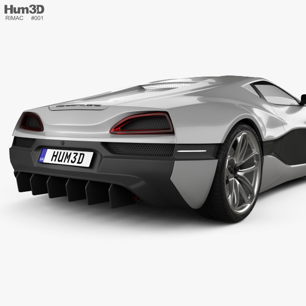Rimac Concept One 2017 3D model - Download Sports car on 3DModels.org