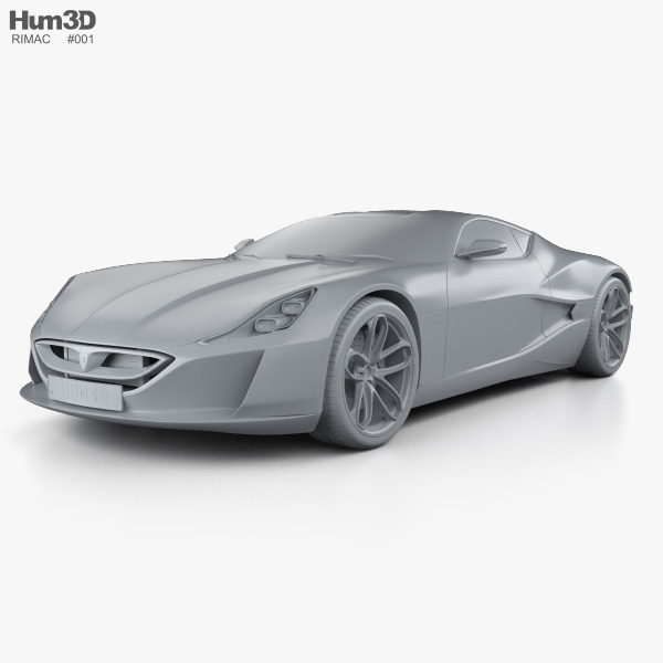 Rimac Concept One 2017 3D model - Download Sports car on 3DModels.org
