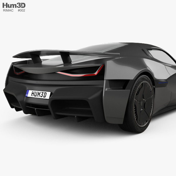 Rimac C Two 2020 3D model - Download Sports car on 3DModels.org