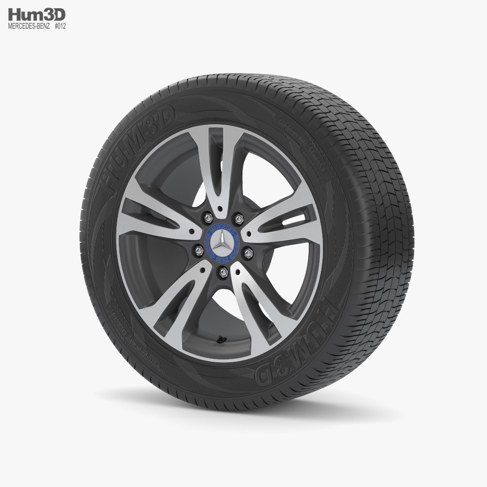 Mercedes-Benz A-class Rim 003 3D model - Download Wheels on 3DModels.org