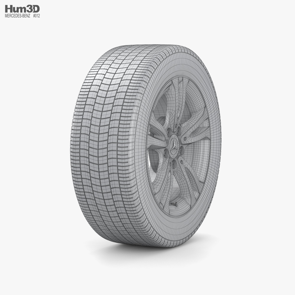 Mercedes-Benz A-class Rim 003 3D model - Download Wheels on 3DModels.org