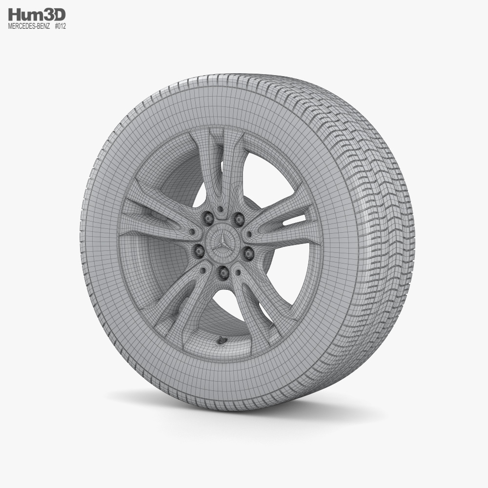 Mercedes-Benz A-class Rim 003 3D model - Download Wheels on 3DModels.org