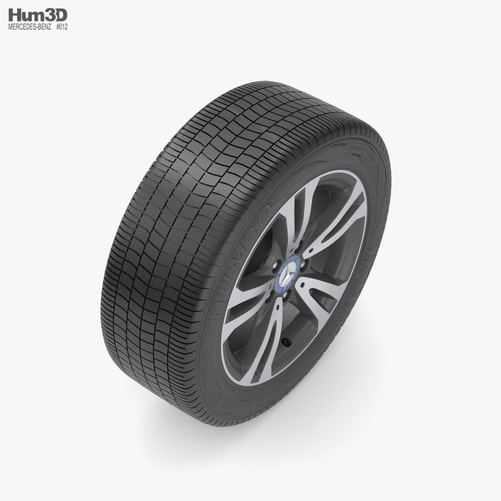 Mercedes-Benz A-class Rim 003 3D model - Download Wheels on 3DModels.org