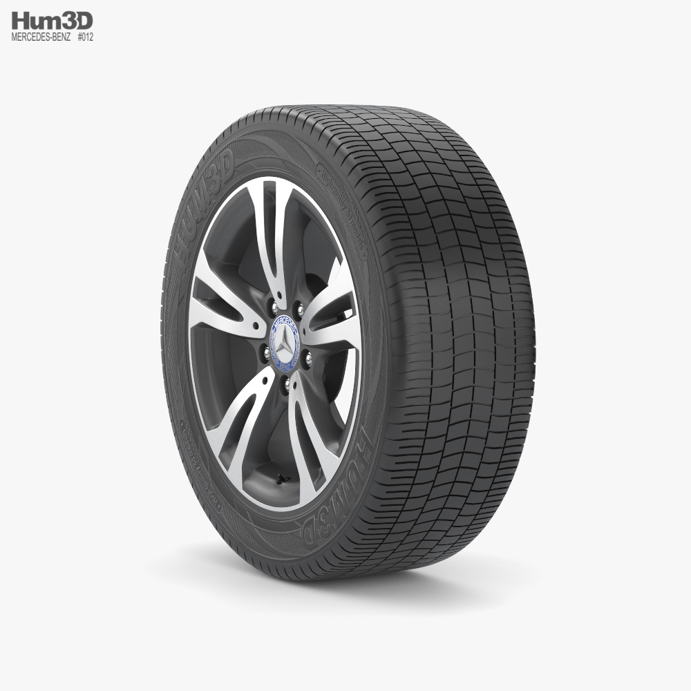 Mercedes-Benz A-class Rim 003 3D model - Download Wheels on 3DModels.org