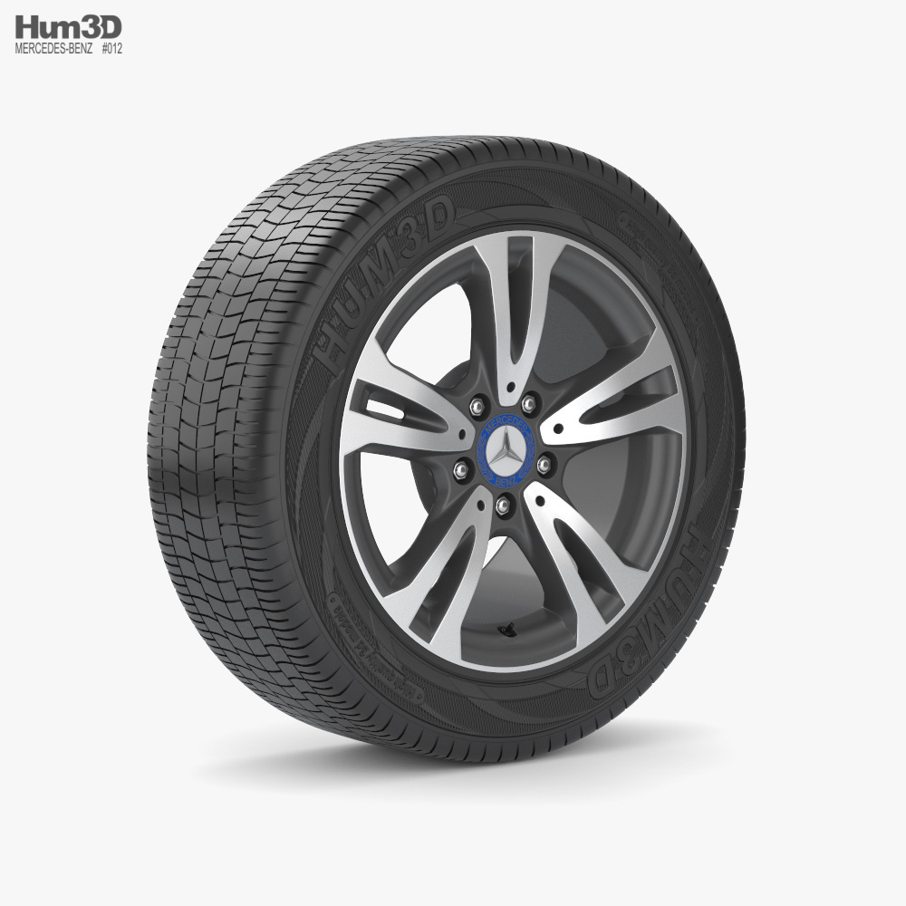 Mercedes-Benz A-class Rim 003 3D model - Download Wheels on 3DModels.org