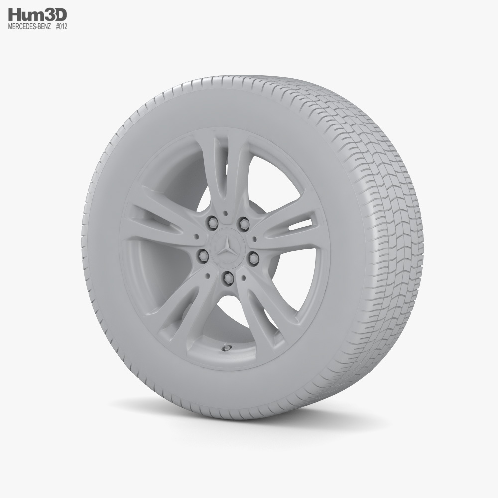 Mercedes-Benz A-class Rim 003 3D model - Download Wheels on 3DModels.org