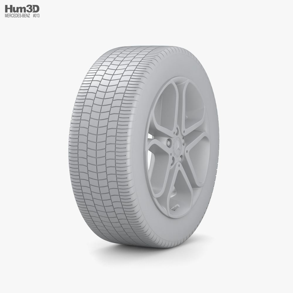Mercedes-Benz A-class Rim 004 3D model - Download Wheels on 3DModels.org