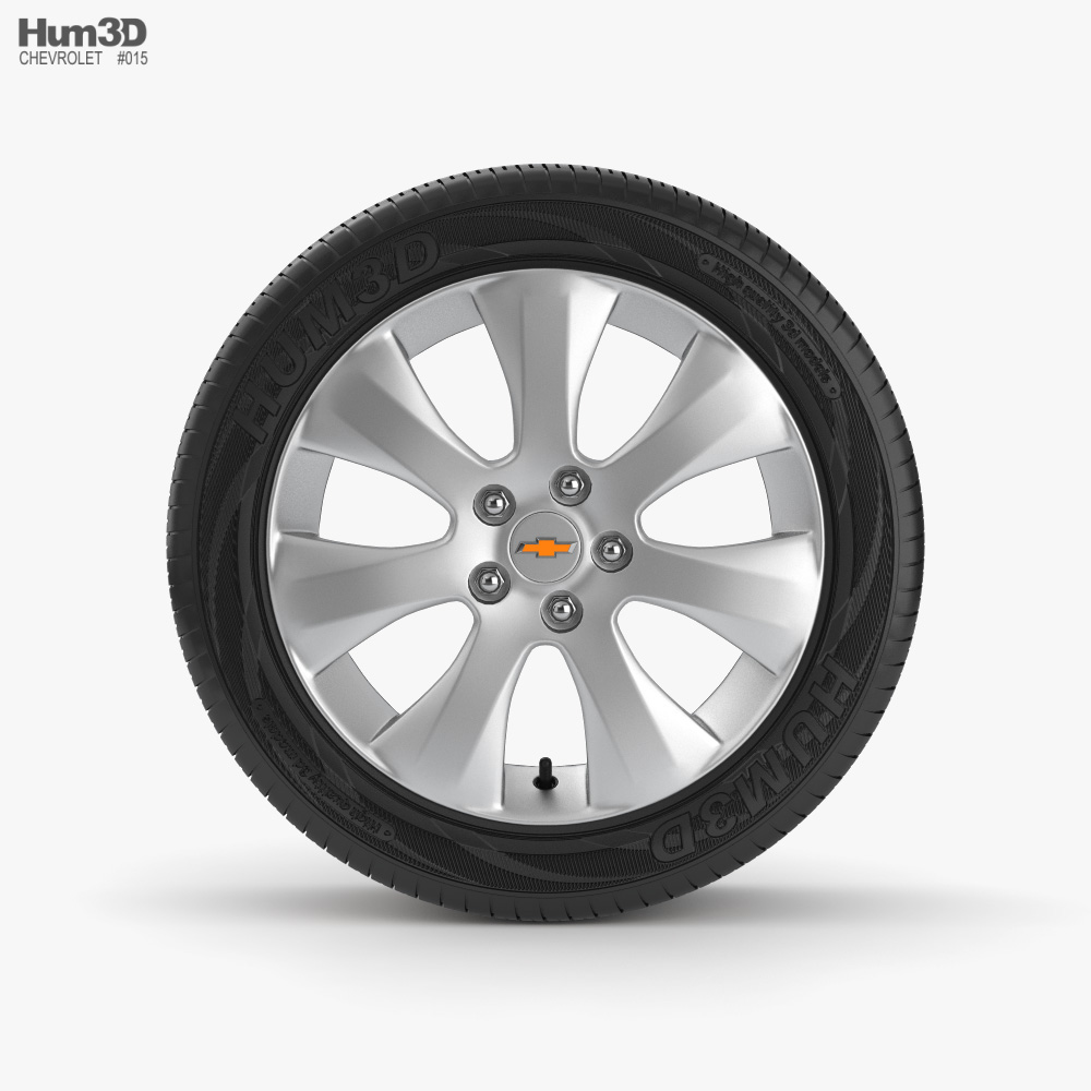 Chevrolet Cruze 19 inch rim 001 3D model - Download Wheels on 3DModels.org