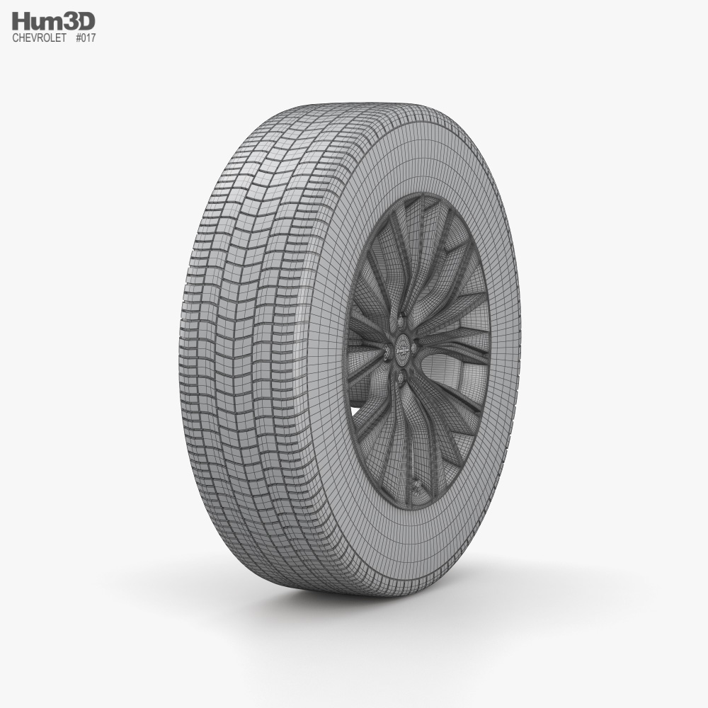 Chevrolet Wheel 02 3D model - Download Wheels on 3DModels.org