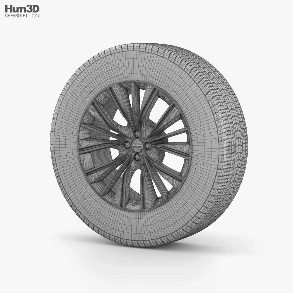 Chevrolet Wheel 02 3D model - Download Wheels on 3DModels.org
