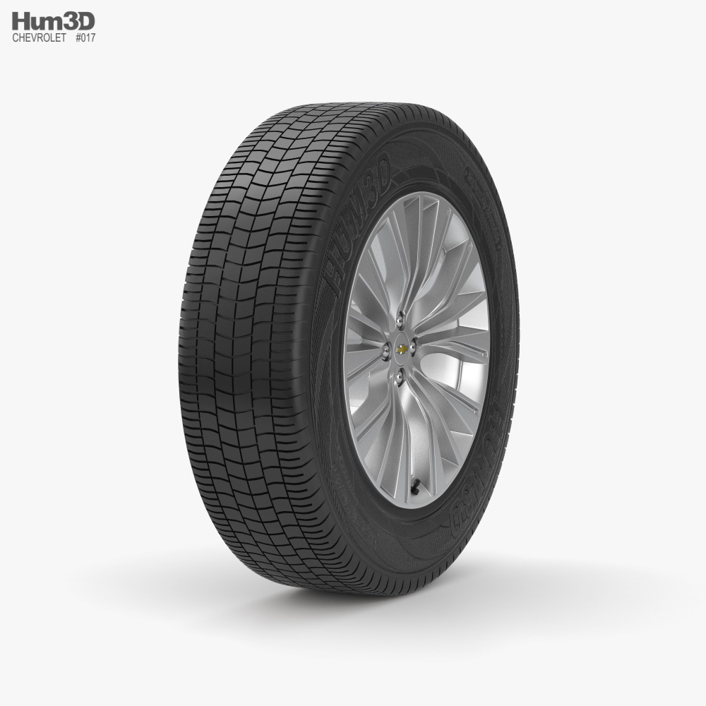 Chevrolet Wheel 02 3D model - Download Wheels on 3DModels.org
