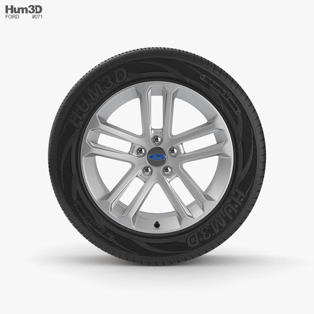 Ford Wheel 001 3D model - Download Wheels on 3DModels.org