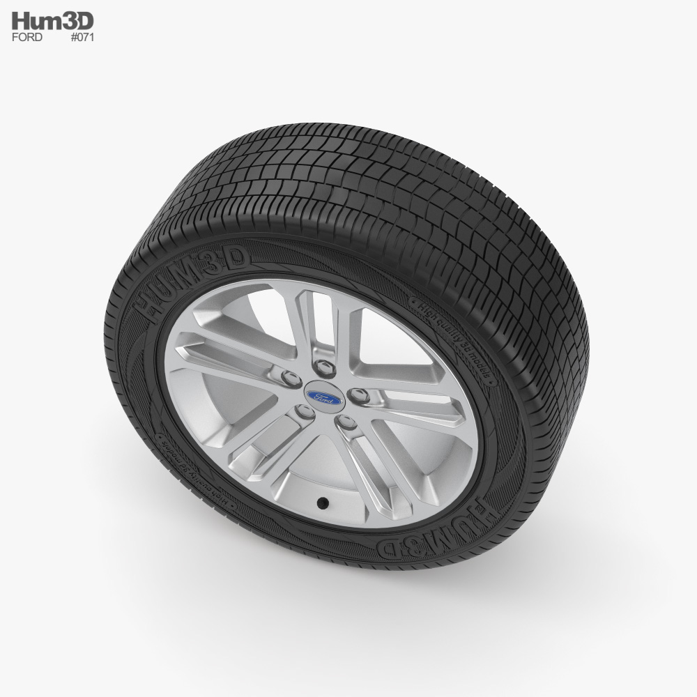 Ford Wheel 001 3D model - Download Wheels on 3DModels.org