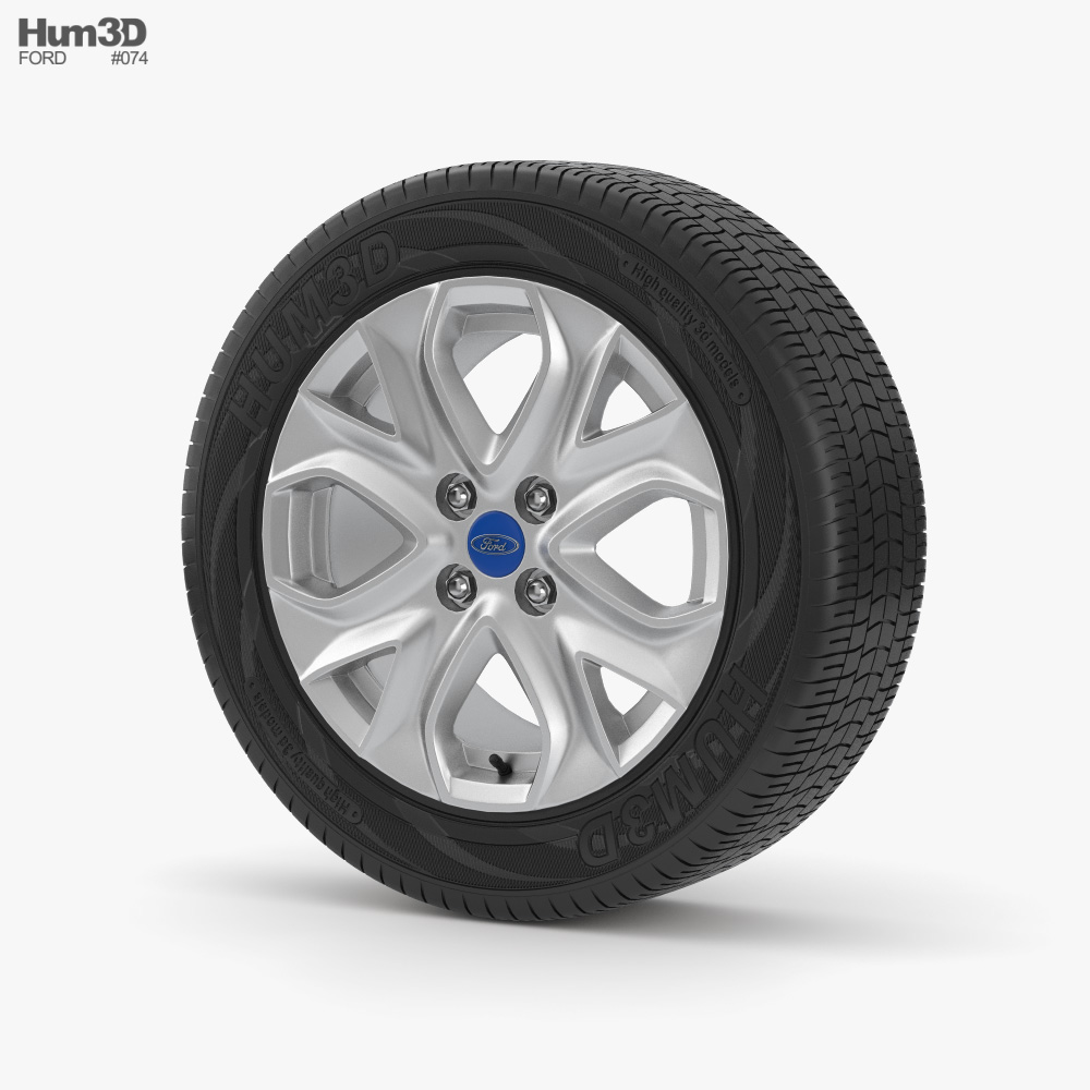 Ford Ecosport Rim 001 3D model - Download Wheels on 3DModels.org