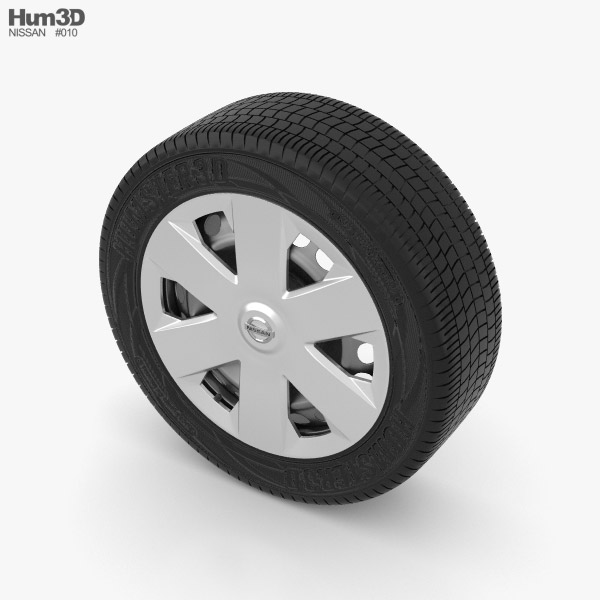 Nissan Almera Classic 14 inch 3D model - Download Wheels on 3DModels.org