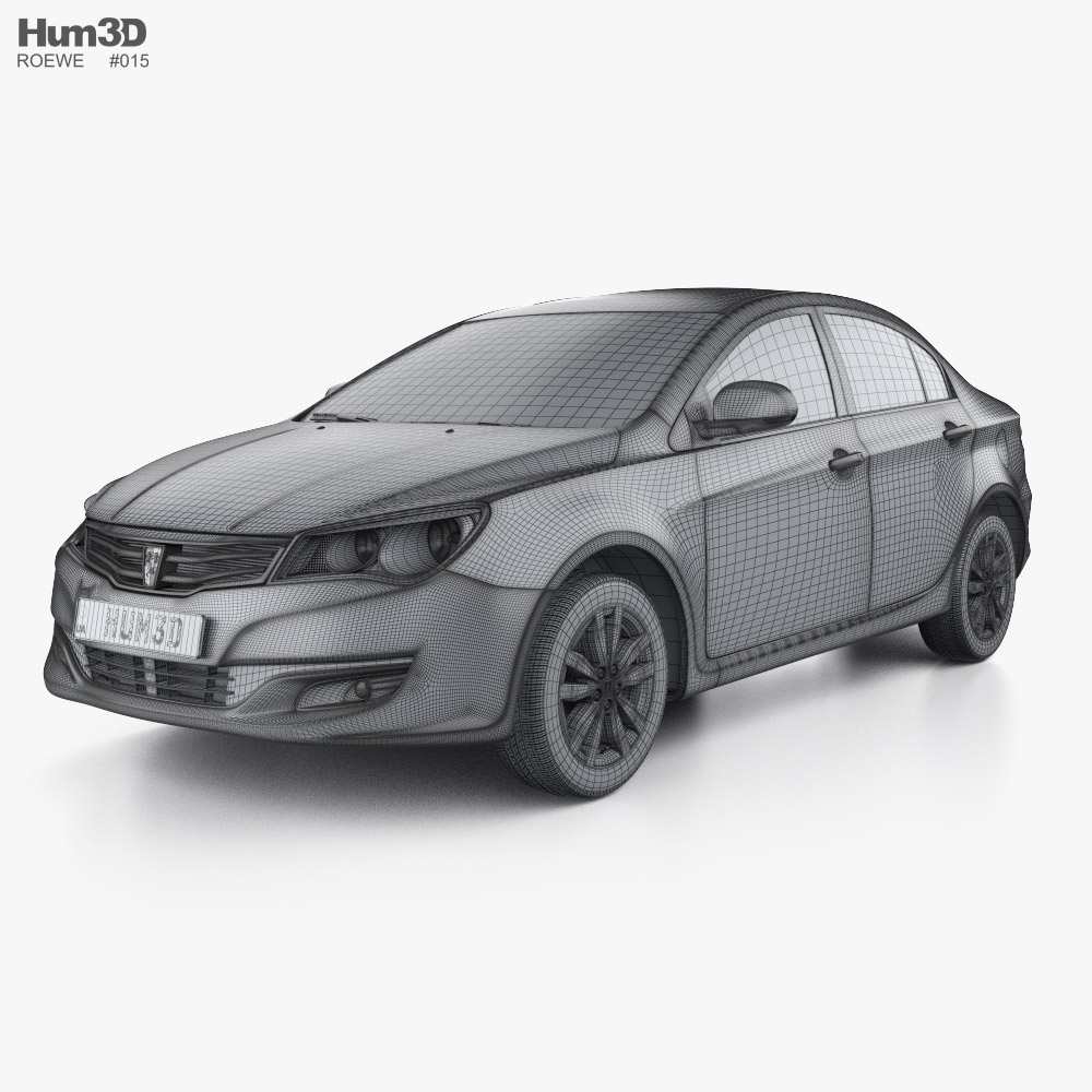 Roewe 350 2014 3D model - Download Sedan on 3DModels.org