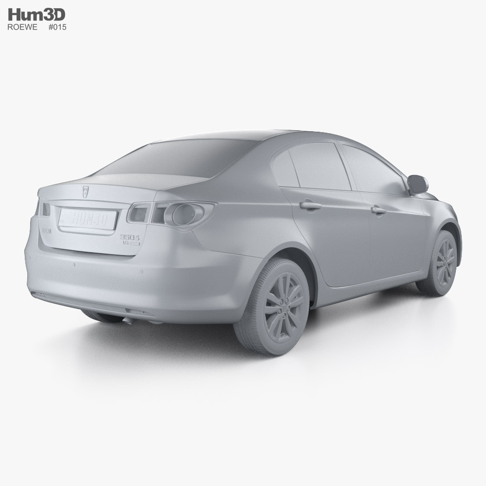 Roewe 350 2014 3D model - Download Sedan on 3DModels.org
