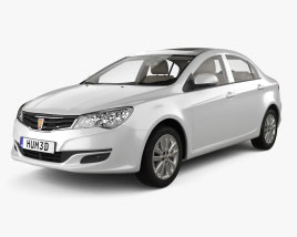 Roewe 350 with HQ interior 2014 3D model - Download Sedan on 3DModels.org