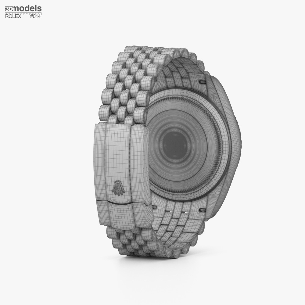 Rolex Sky-Dweller Oyster 42mm Everose gold 3D model - Download Watches ...