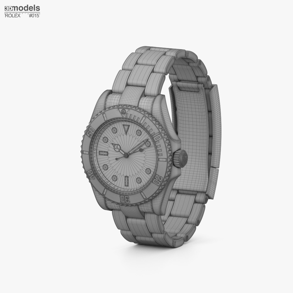 Rolex Submariner Date 3D model - Download Watches on 3DModels.org