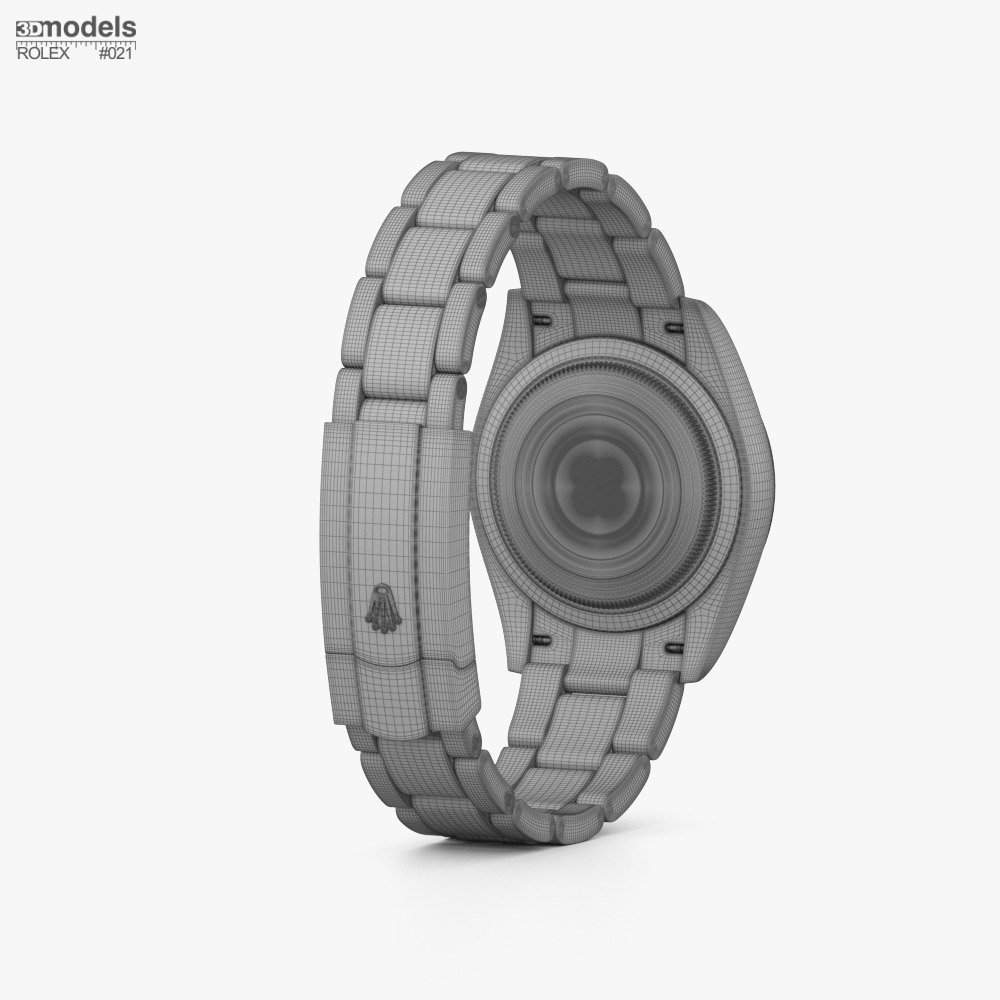 Rolex Oyster Perpetual 34 3D model - Download Watches on 3DModels.org
