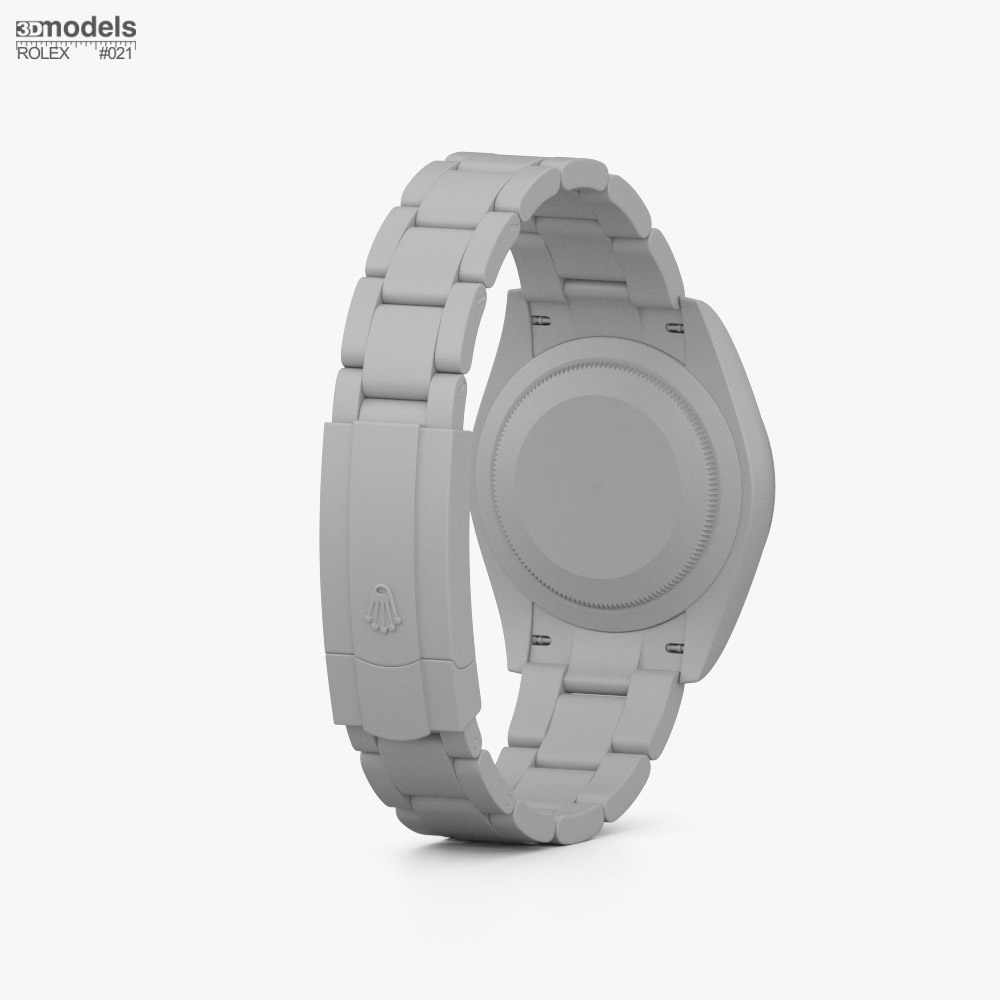 Rolex Oyster Perpetual 34 3D model - Download Watches on 3DModels.org