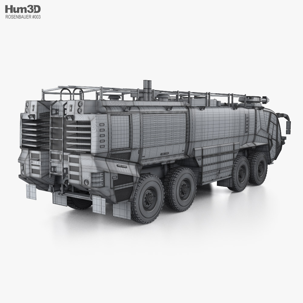 Rosenbauer Panther 8×8 Fire Truck 2025 3D model - Download Truck on ...