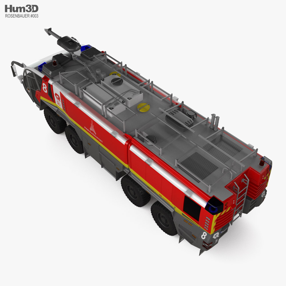 Rosenbauer Panther 8×8 Fire Truck 2025 3D model - Download Truck on ...