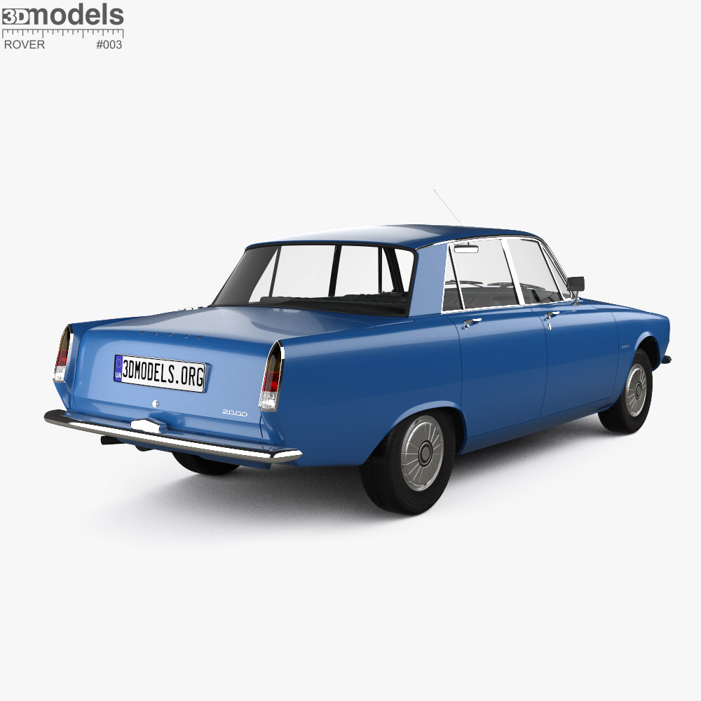 Rover P6 1966 3D model - Download Sedan on 3DModels.org