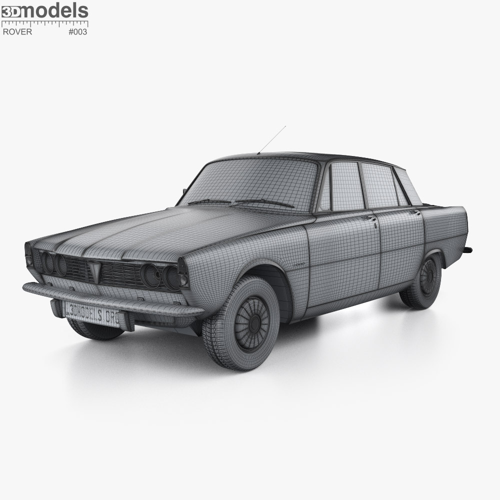 Rover P6 1966 3D model - Download Sedan on 3DModels.org