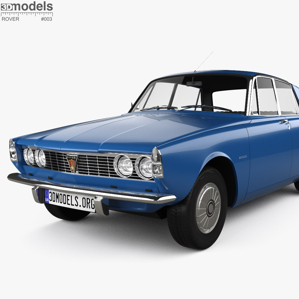 Rover P6 1966 3D model - Download Sedan on 3DModels.org