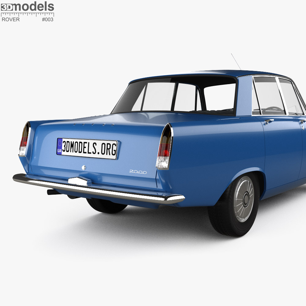 Rover P6 1966 3D model - Download Sedan on 3DModels.org