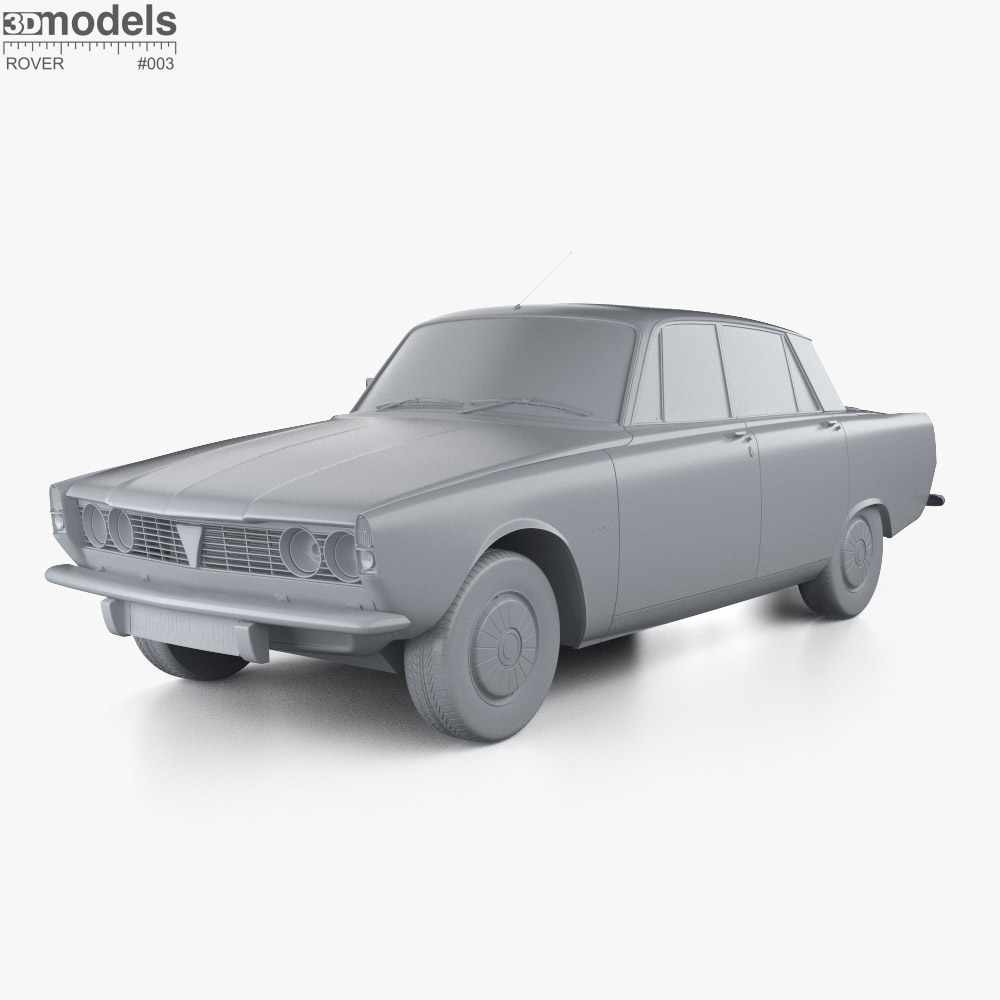 Rover P6 1966 3D model - Download Sedan on 3DModels.org