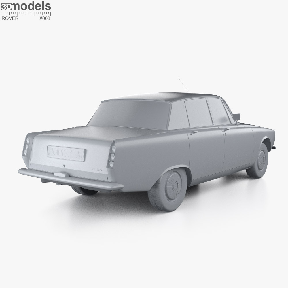 Rover P6 1966 3D model - Download Sedan on 3DModels.org
