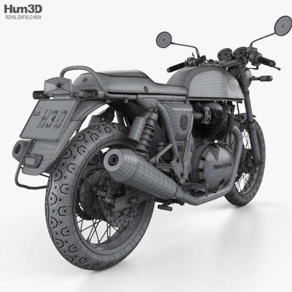 Royal Enfield Continental GT650 2019 3D model - Download Motorcycle on ...