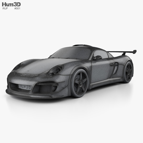 Ruf CTR3 Clubsport 2015 3D model - Download Sports car on 3DModels.org