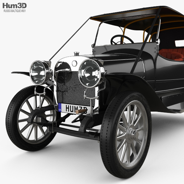 Russo-Balt K12/20 1911 3D model - Download Sedan on 3DModels.org