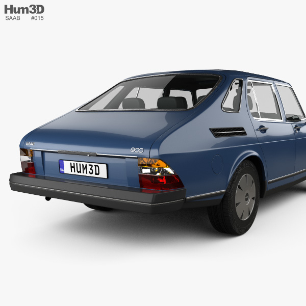 Saab 900 GLE combi 1994 3D model - Download Hatchback on 3DModels.org