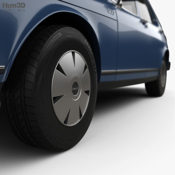 Saab 900 GLE combi 1994 3D model - Download Hatchback on 3DModels.org