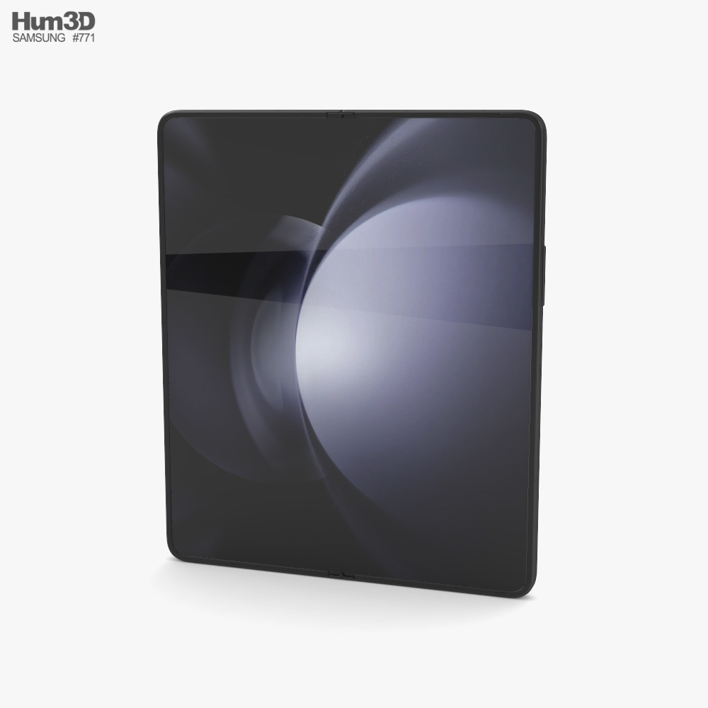 Samsung Galaxy Z Fold 5 Phantom Black 3D model - Download Tablet on ...