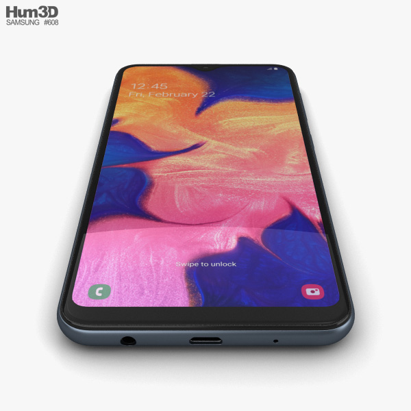 Samsung Galaxy A10 Black 3D model - Download Phones on 3DModels.org