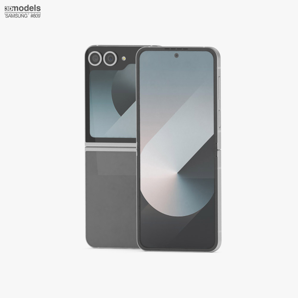 Samsung Galaxy Z Flip 6 Silver Shadow 3D model - Download Dynamic Price ...