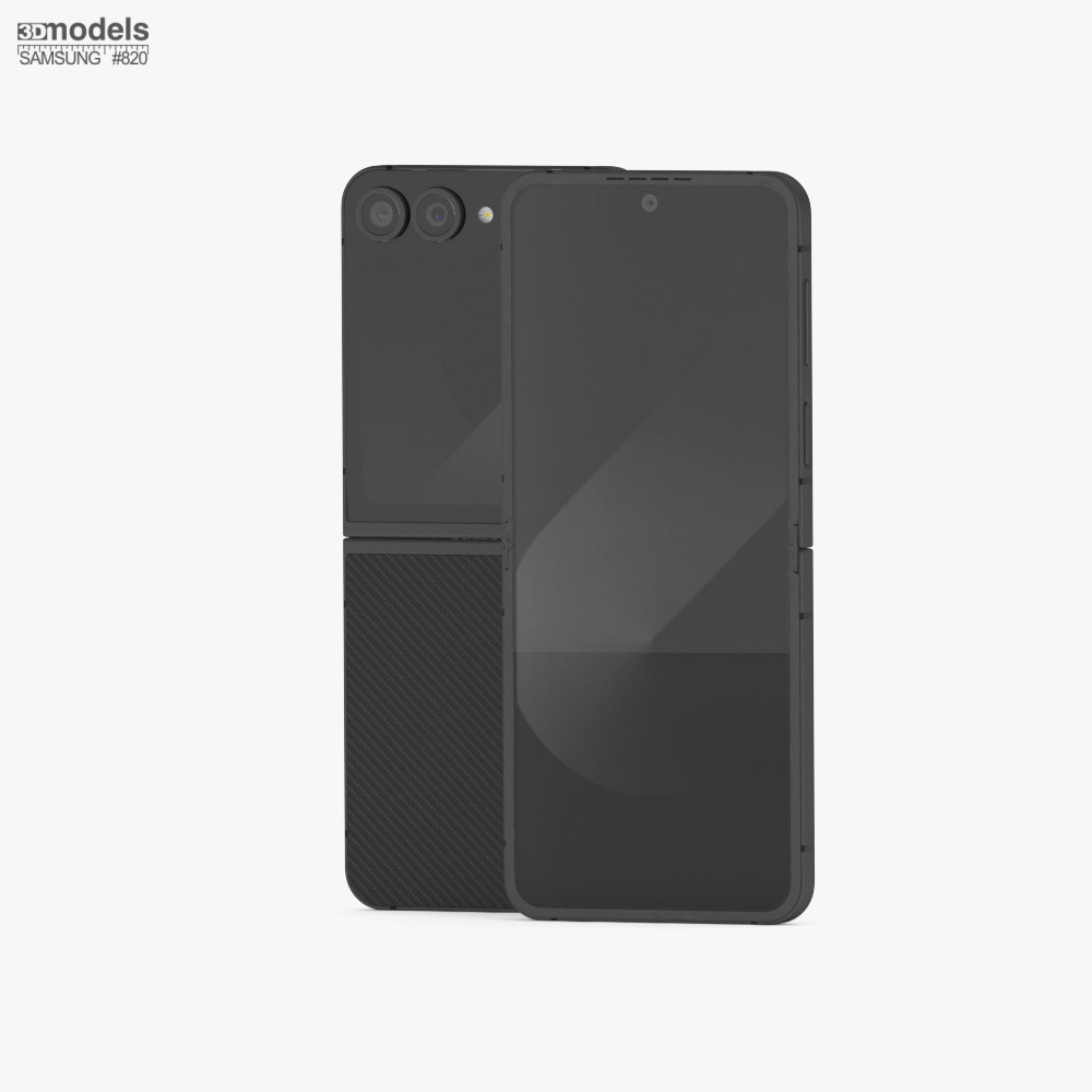 Samsung Galaxy Z Flip 6 Crafted Black 3D model - Download Phones on ...