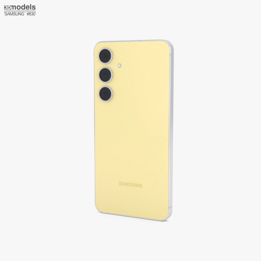 Samsung Galaxy S24 FE Yellow 3D model - Download Phones on 3DModels.org