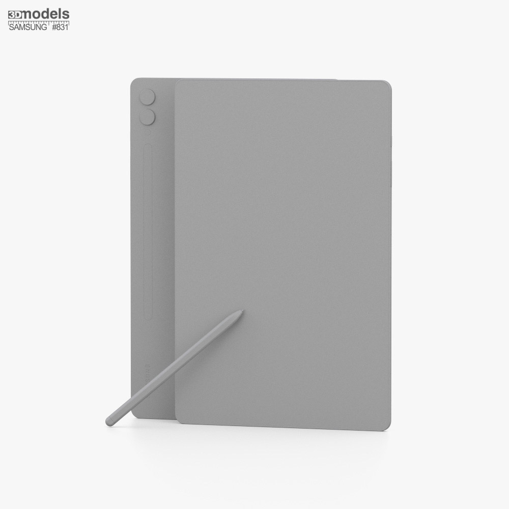 Samsung Galaxy Tab S10+ Moonstone Gray 3D model - Download Tablet on ...