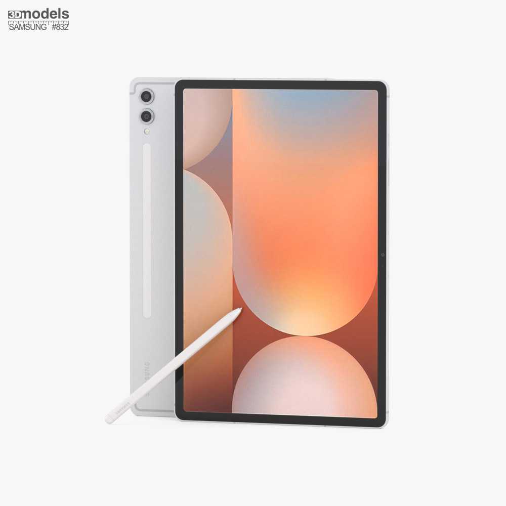Samsung Galaxy Tab S10+ Platinum Silver 3D model - Download Tablet on ...