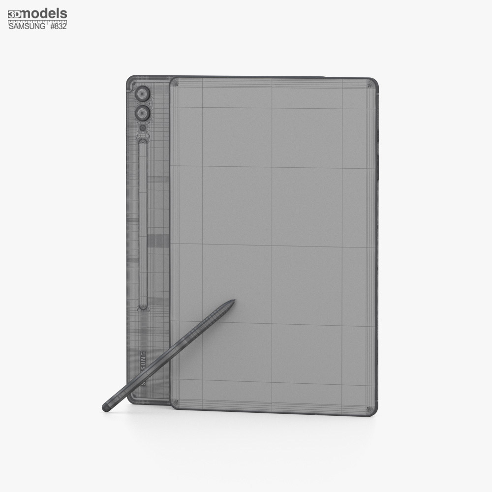 Samsung Galaxy Tab S10+ Platinum Silver 3D model - Download Tablet on ...